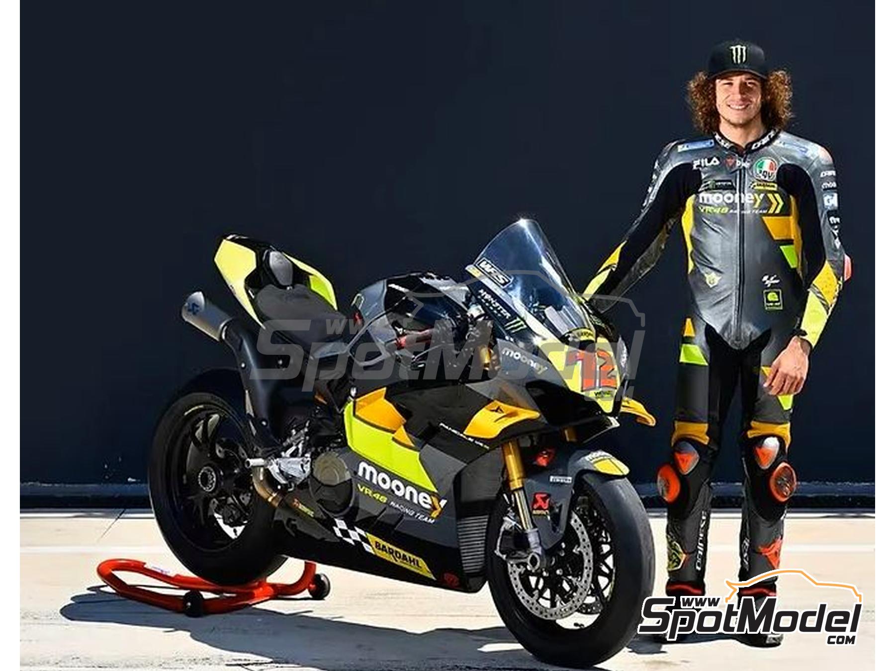 KMP Kool Models Production 12033: Marking / livery 1/12 scale - Ducati V4R sponsored by Mooney ...